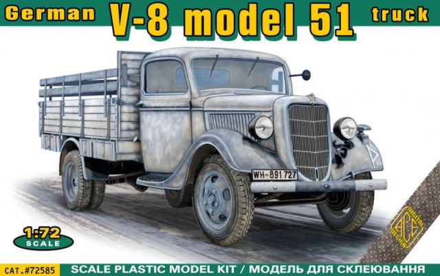 AMO-72585 Ace Models 1/72 German V8 Model 51 Truck at Gamersroll