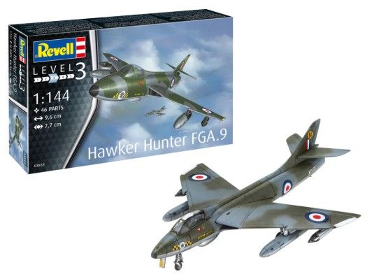 RVL-3833 Revell Germany 1/144 Hawker Hunter FGA9 Aircraft at Gamersroll