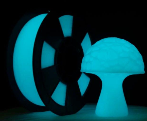 ZIR-36 Ziro 3D Filament PLA PRO Glow Cyan 1.75mm 3D Printing Filament ...