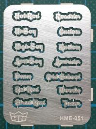 HMO-51 Highlight Model Studio 1/24-1/25 Chrome Emblems (14) at Gamersroll