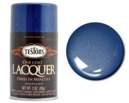 TES-1836 Testors 3oz. Spray One Coat Metallic Lacquer De Ja Blue (3/Bx ...